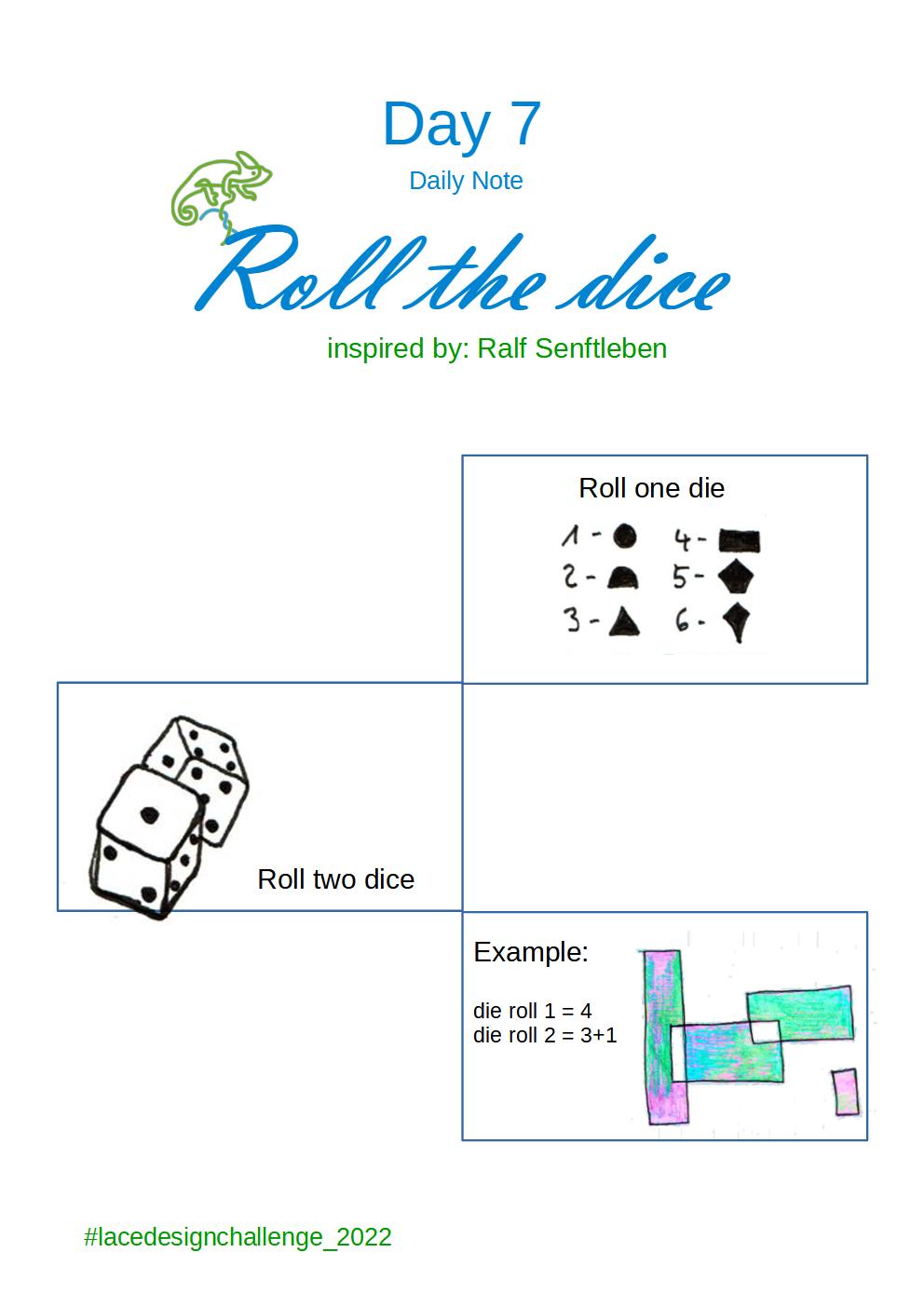 Lace Design Technique 07 – Roll the dice – blog.lacebutwhy.de